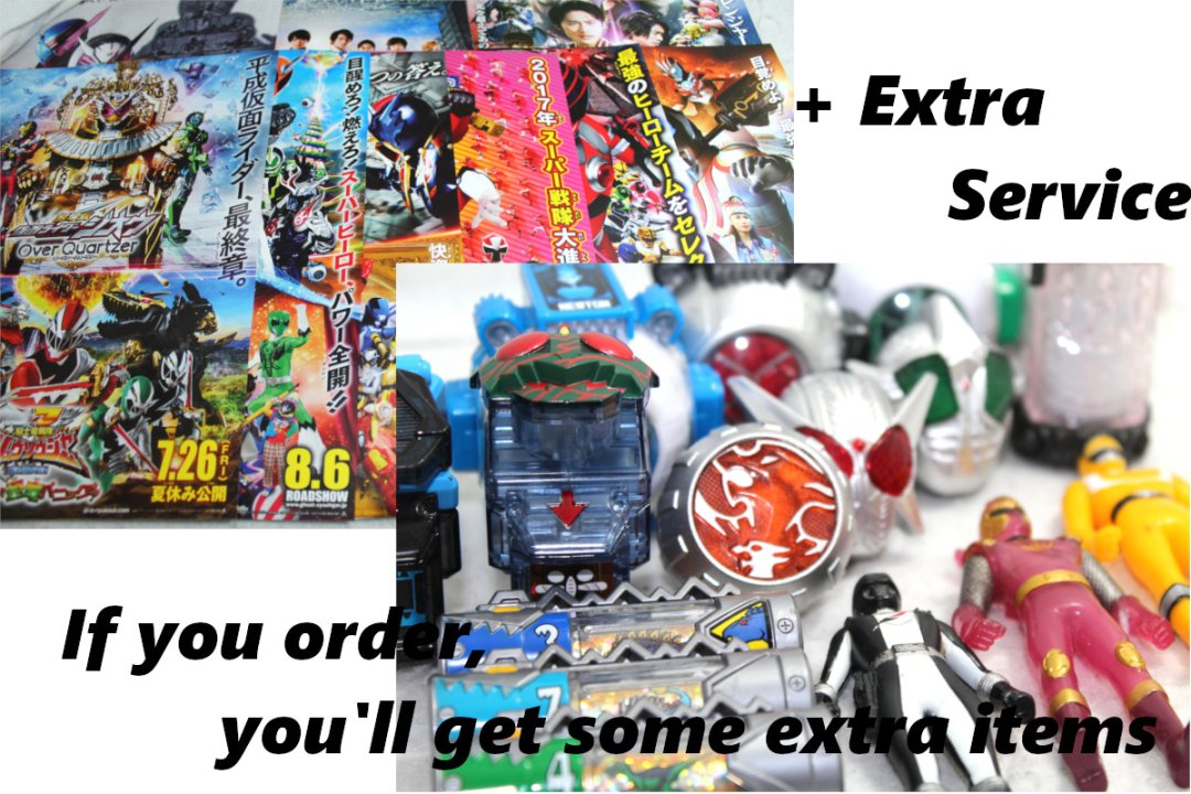 Japanese Tokusatsu Toy's for worldwide